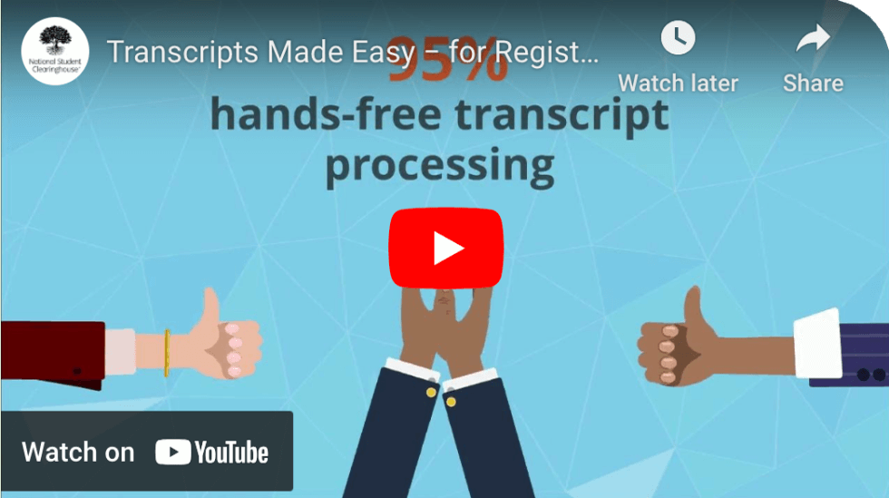 Transcript Services | National Student Clearinghouse